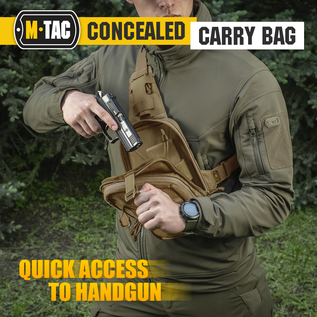 M-Tac Sling Pistol Bag with Loop Panel – M-TAC