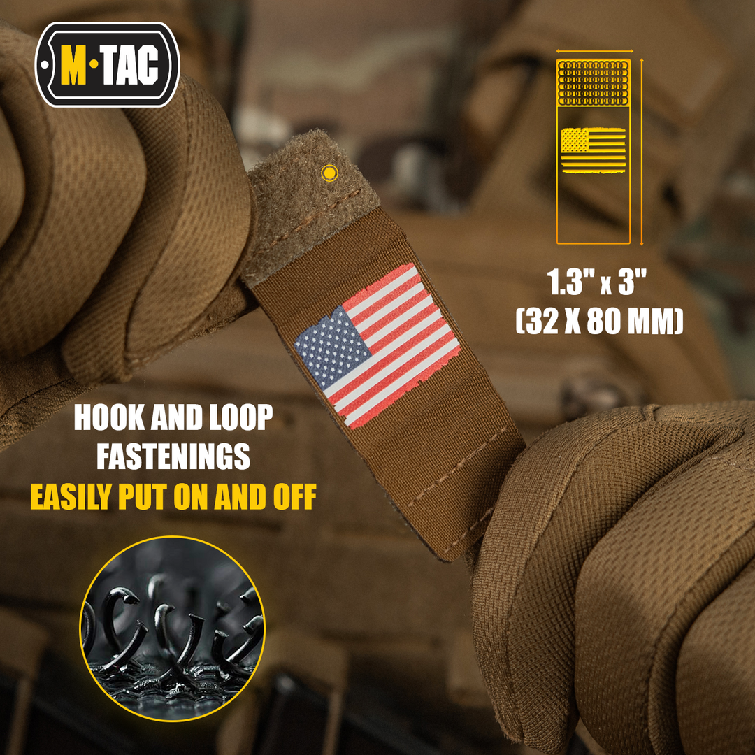 M-Tac Molle Morale Patch USA Flag - Tactical Military Badge – M-TAC