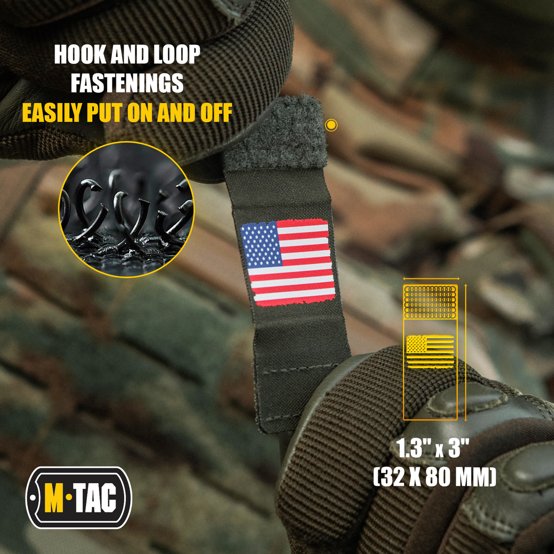 M-Tac Molle Morale Patch USA Flag - Tactical Military Badge – M-TAC