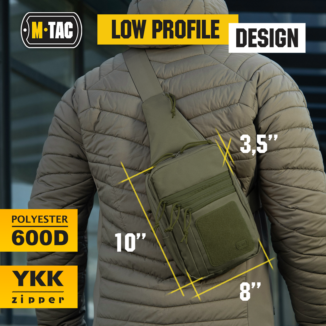 M-Tac Tactical Bag Shoulder Chest Pack with Sling & Loop Panel - M-TAC