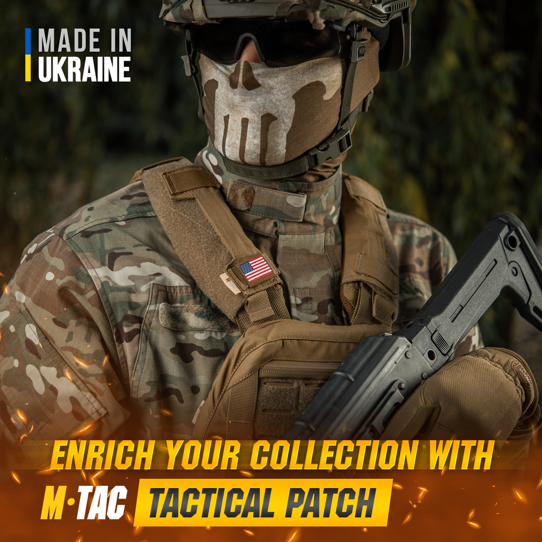 M-Tac Molle Morale Patch USA Flag - Tactical Military Badge – M-TAC